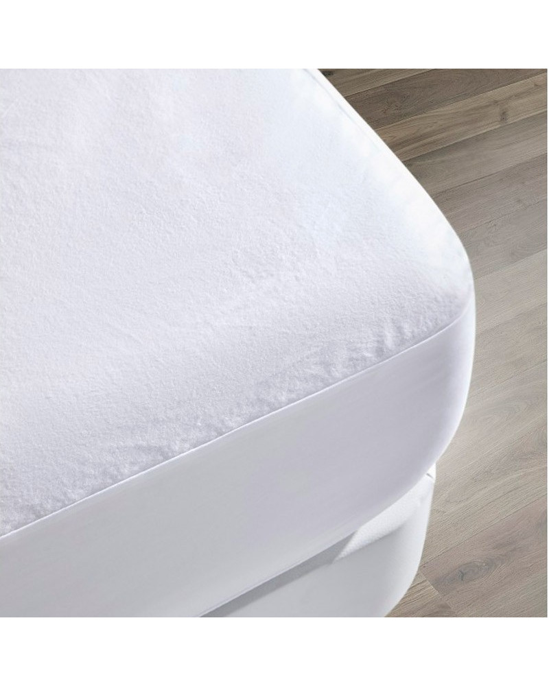 Protector Colchón Franela Impermeable Transpirable Altura 30cm Color ...
