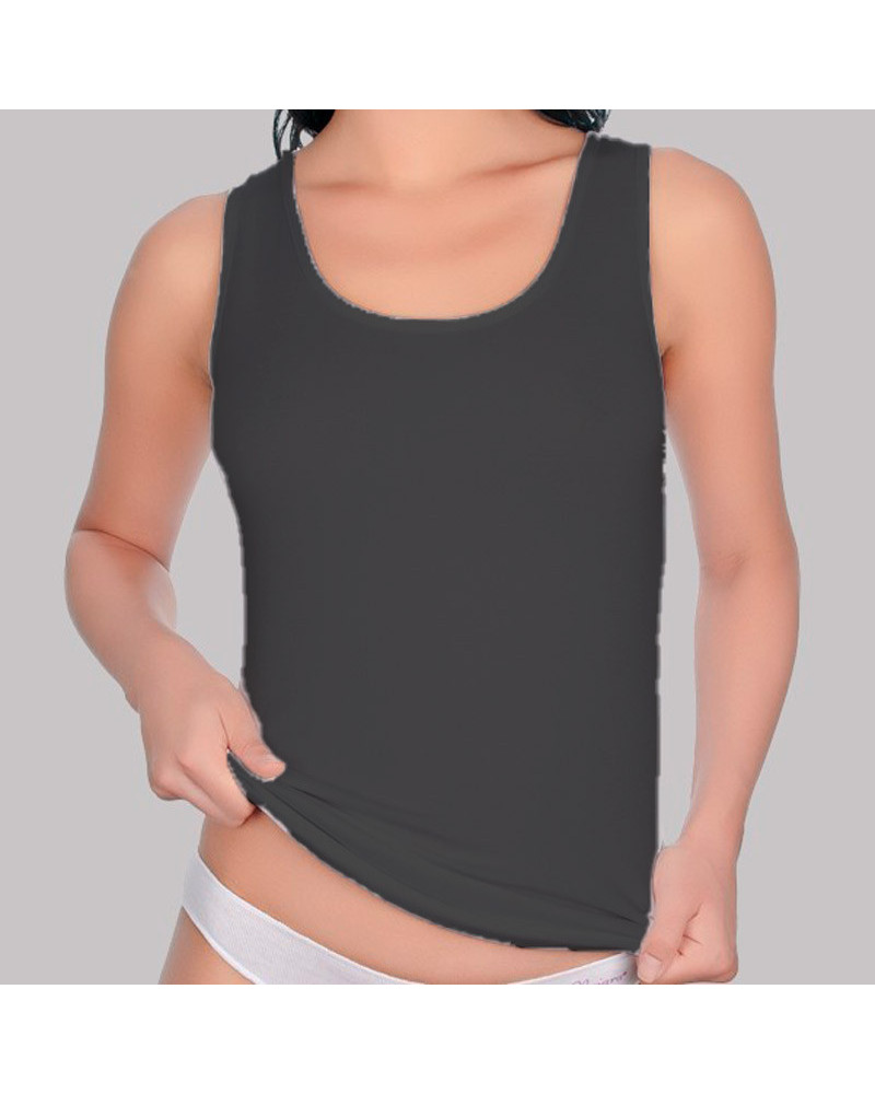 Camiseta Mujer Algodón Tirante Ancho Naiara precio bajo Color Negro ...