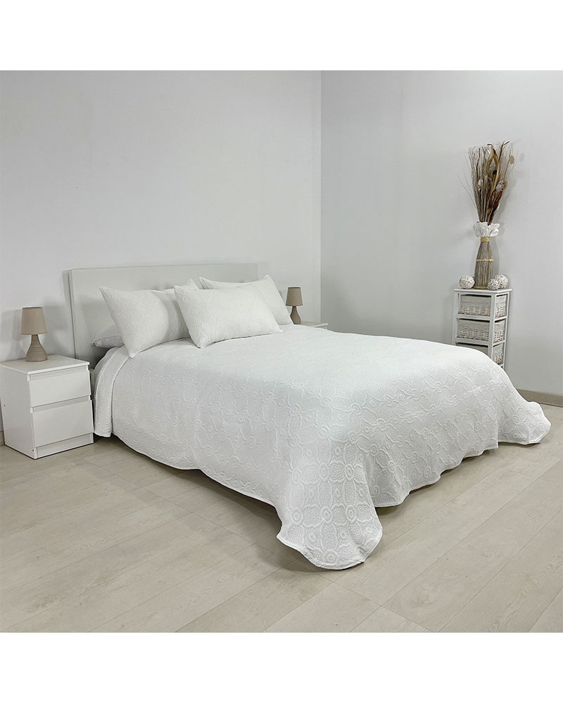 Colcha Barata Piqué Verano Giola de calidad Color Blanco Medidas Cama ...