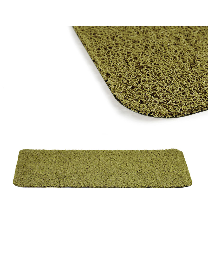 Felpudo P.V.C Rizo a precio barato Color Verde Medidas 40x70cm