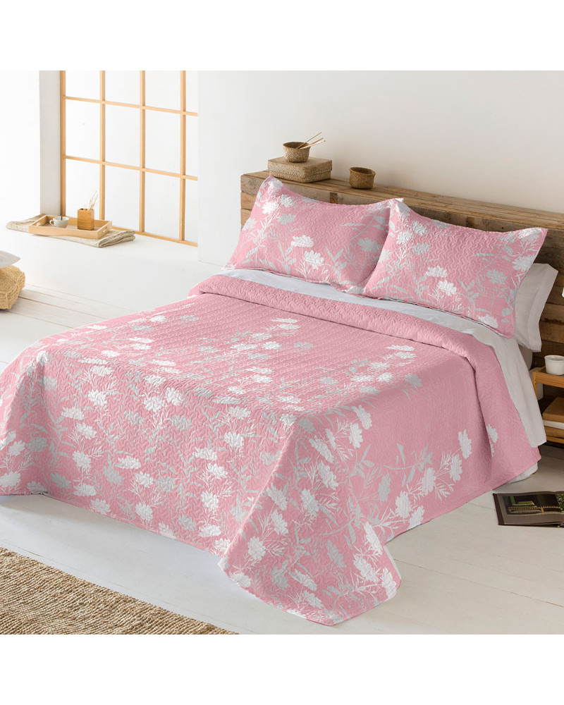 Colcha Bouti Barata Verano Boston + Funda Cojín gratis Color Rosa ...