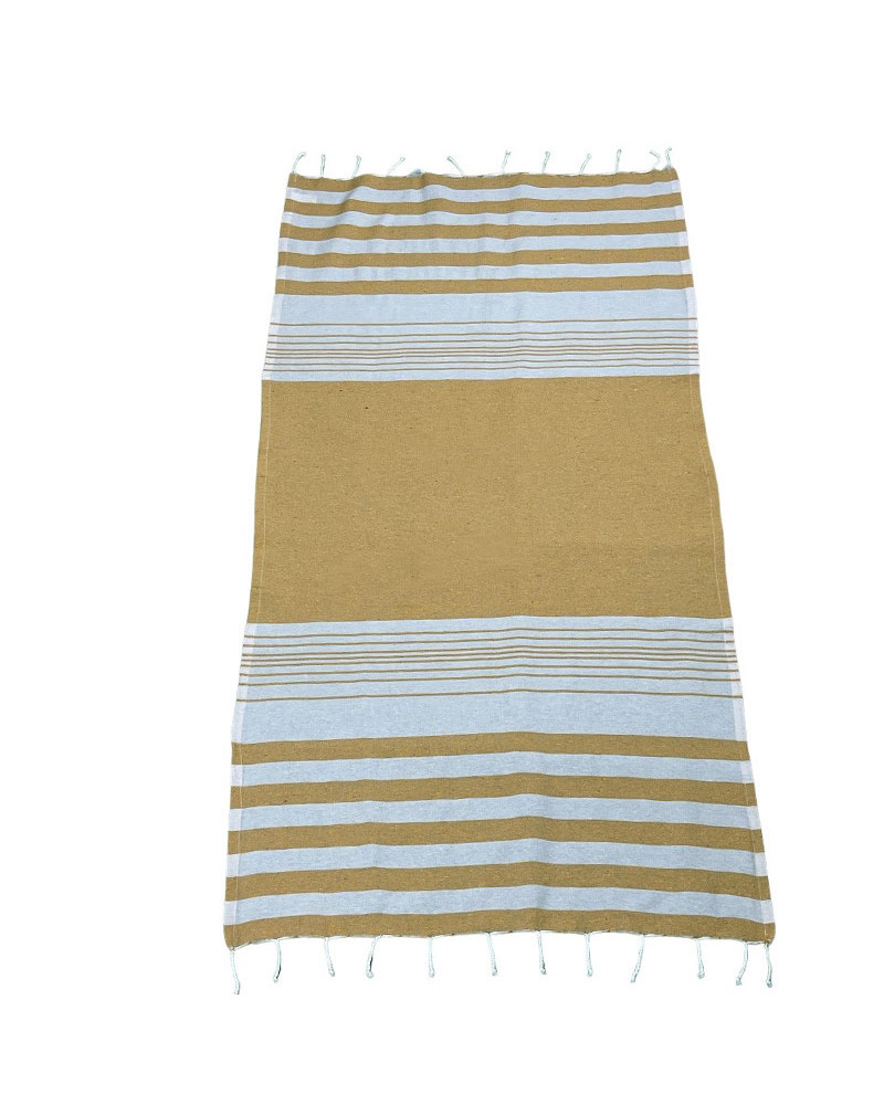 Pareo Algodón Flecos Alba con la mejor oferta Color Mostaza Medidas ...