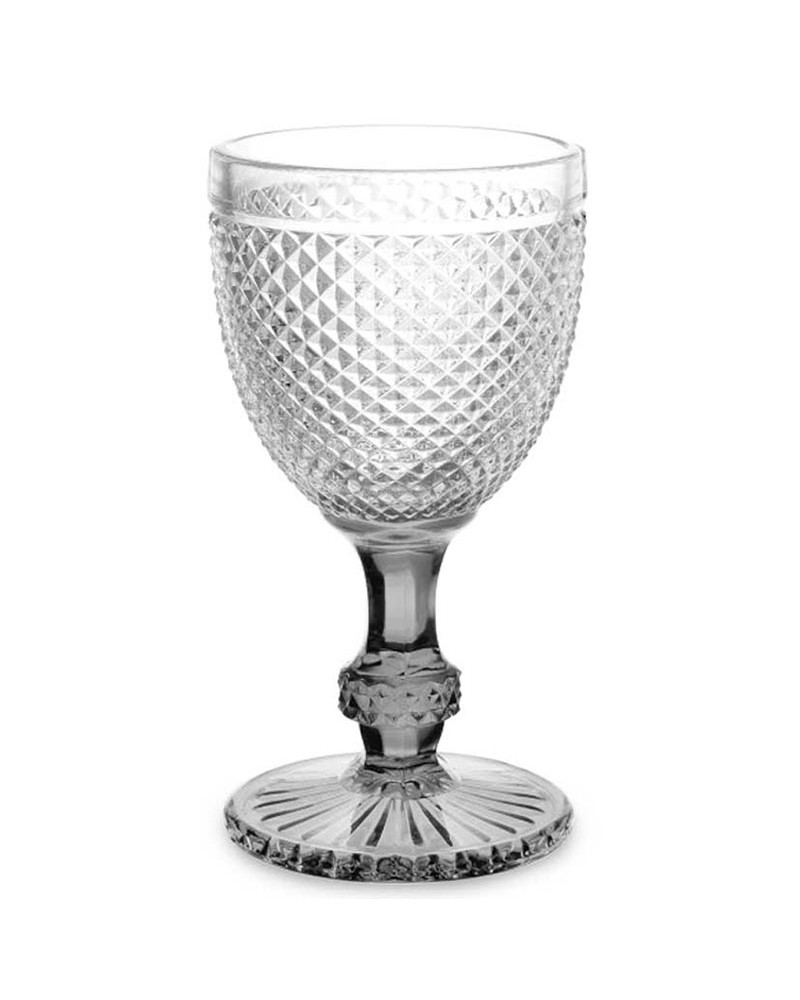 Juego 6 Copas Vino Diamante Color Cristal 330 Ml a precio barato Color ...