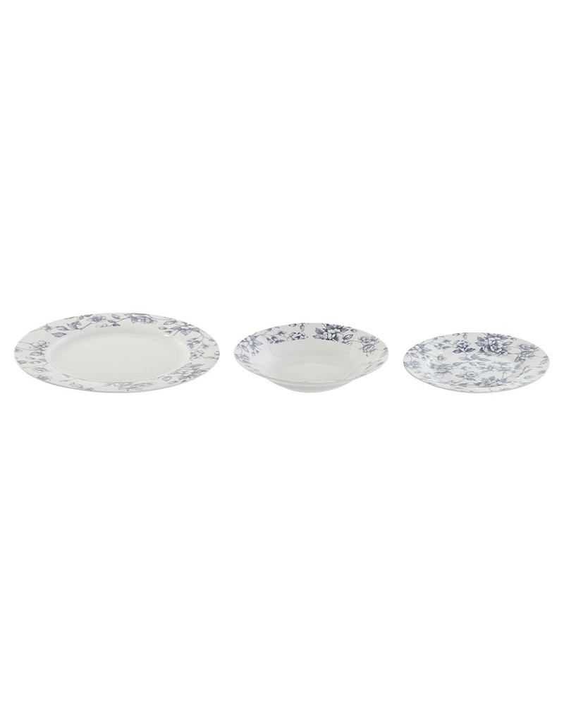 Vajilla Porcelana 18 Piezas Flores A Precio Barato