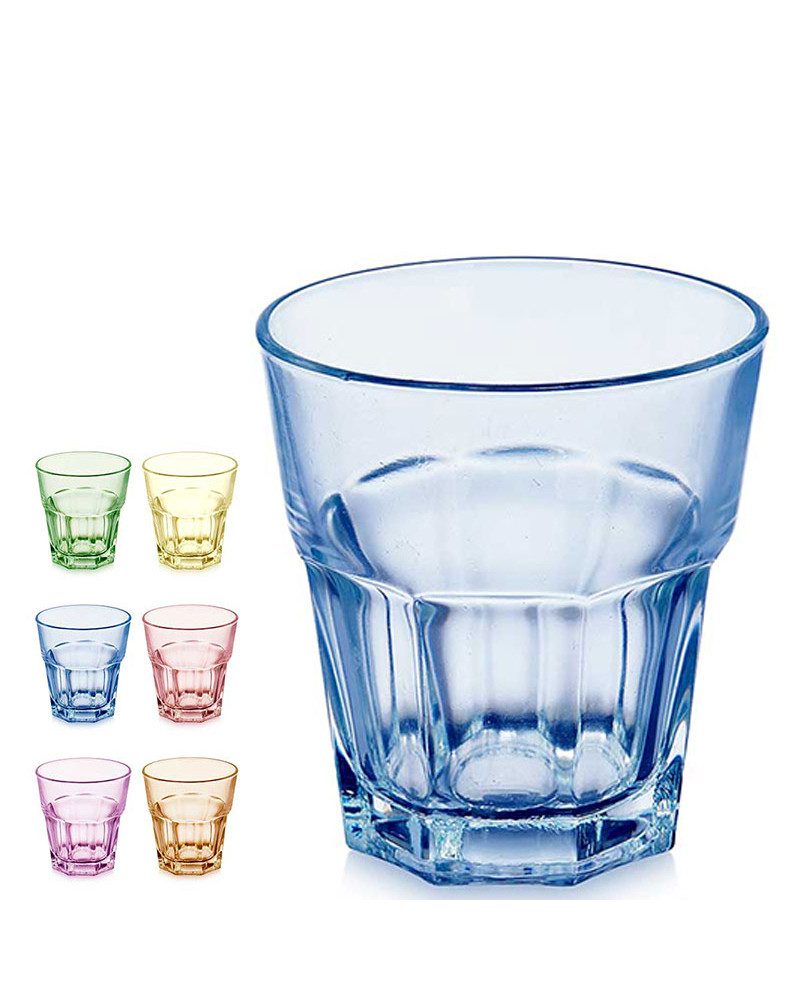 Juego 11 Vasos Colores Display 300 Ml a precio barato