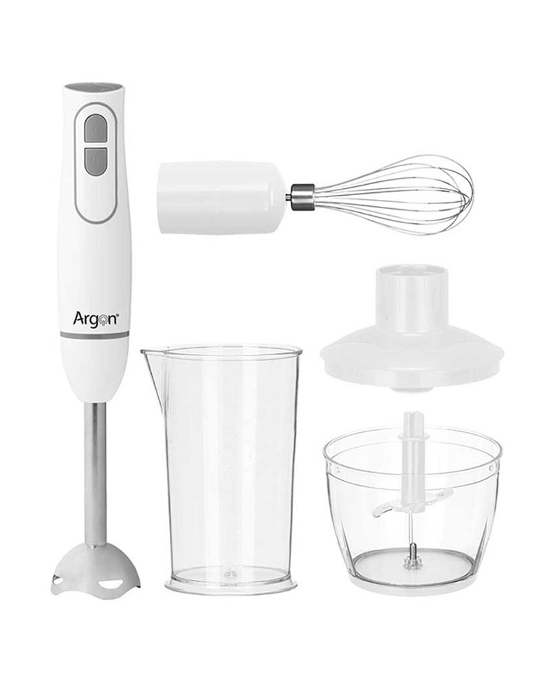 Set 4 Piezas Batidora 100W Vaso 500 Ml Blanca Barata de Calidad