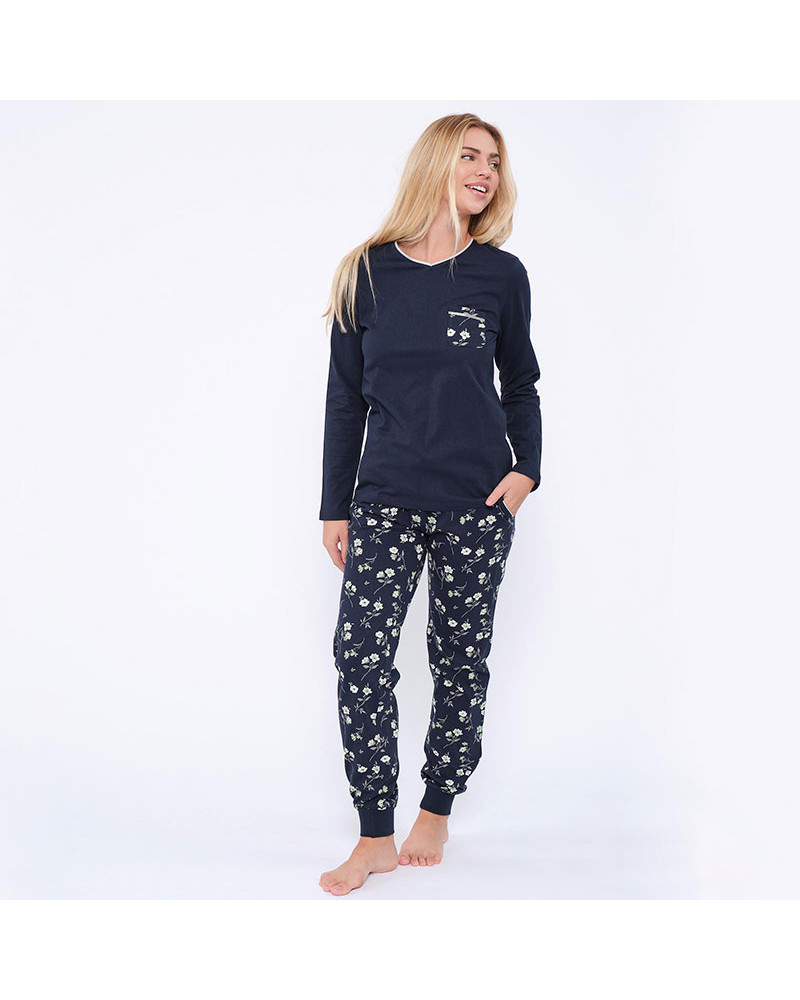 Pijama Mujer Invierno Punto MuyDeMi Flowers con la mejor oferta Talla ...