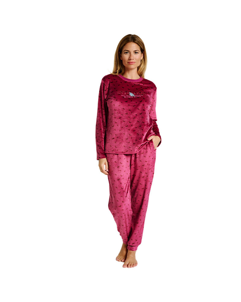 Pijama Mujer Invierno Terciopelo Spandex MuyDeMi Aves con la mejor ...