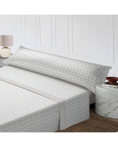 Juego Sábanas Baratas 3 piezas Verano Karla Color Gris Medidas Cama 105 cm