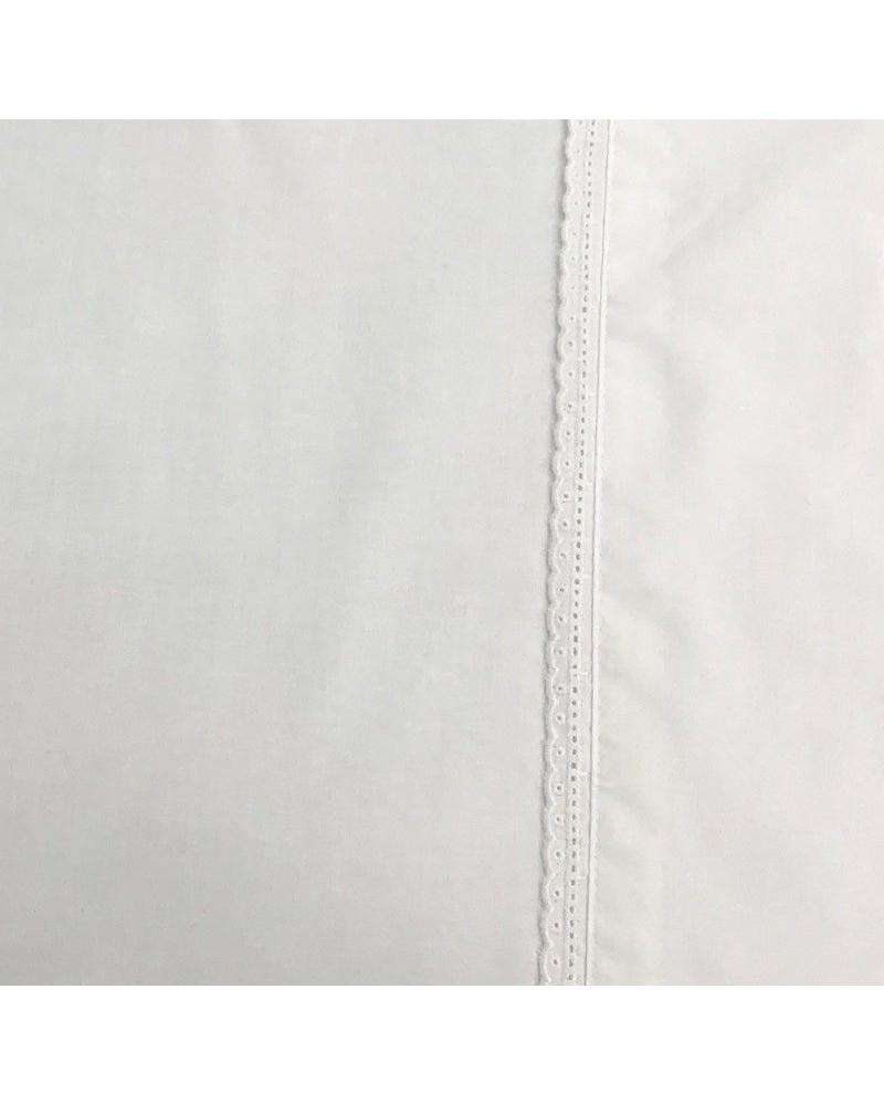 Juego Sábanas Puntilla Algodón 3/4 piezas Sofía Color Blanco Medidas ...