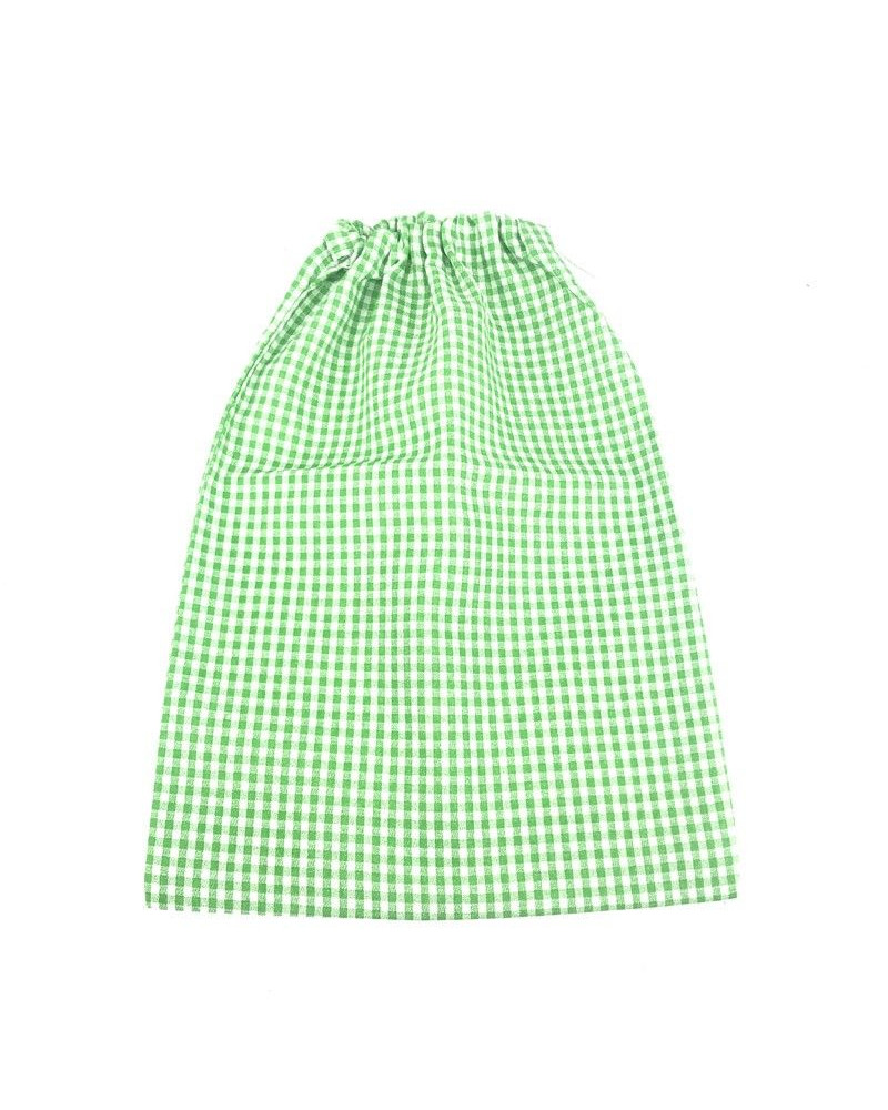 Bolsa de Pan Vichy Algodón Color Verde